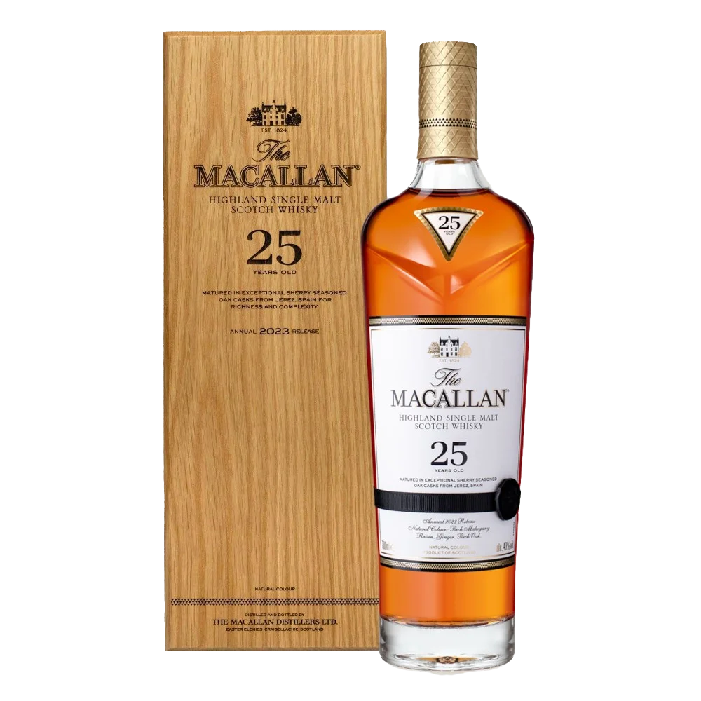 The Macallan Sherry Oak 25 Year Old Single Malt Scotch Whisky Price ...